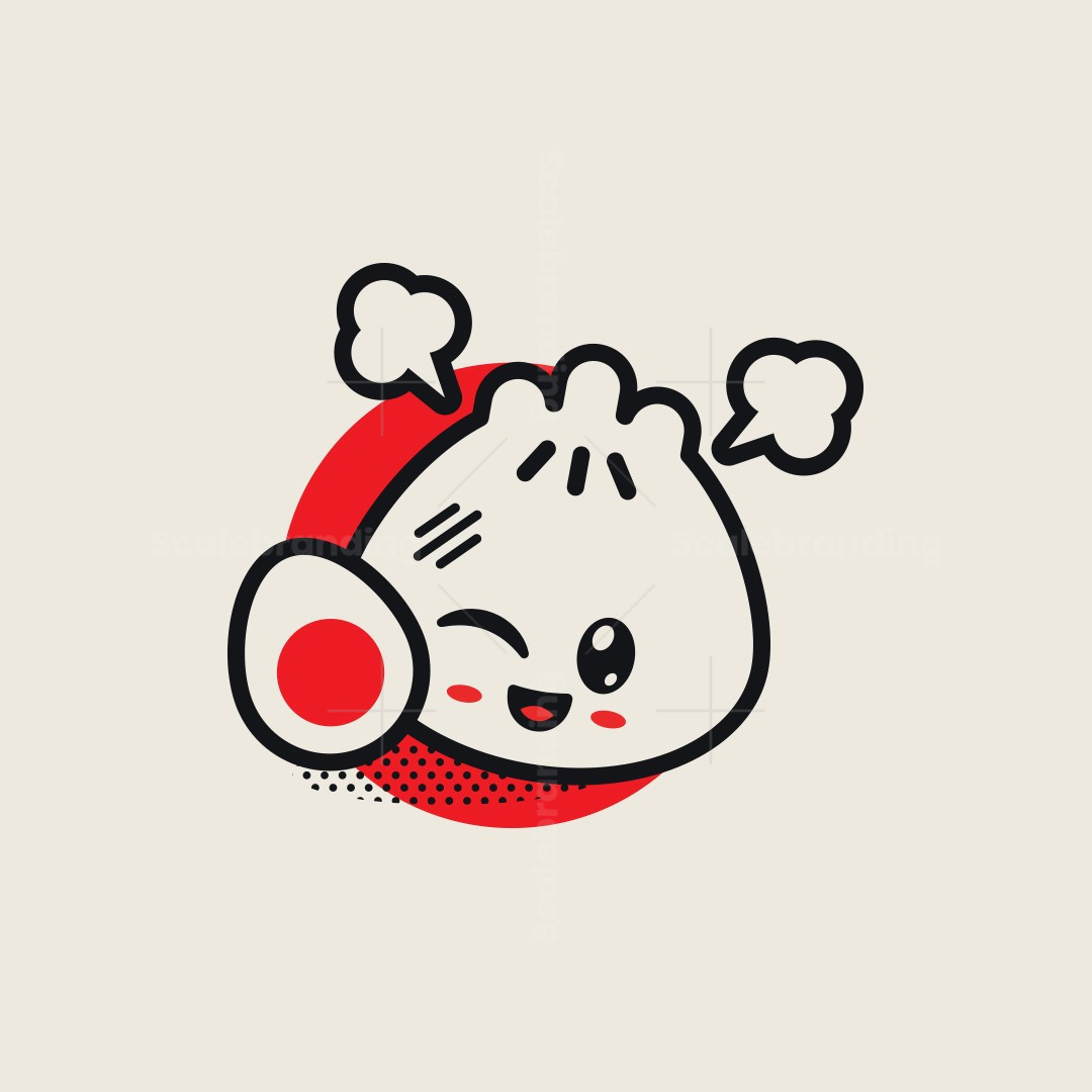 Cute dumpling mascot logo | Scalebranding