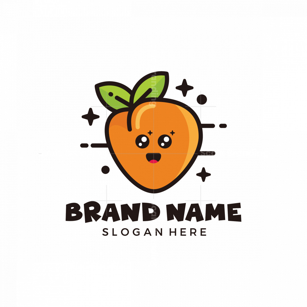 Cute peach logo | Scalebranding