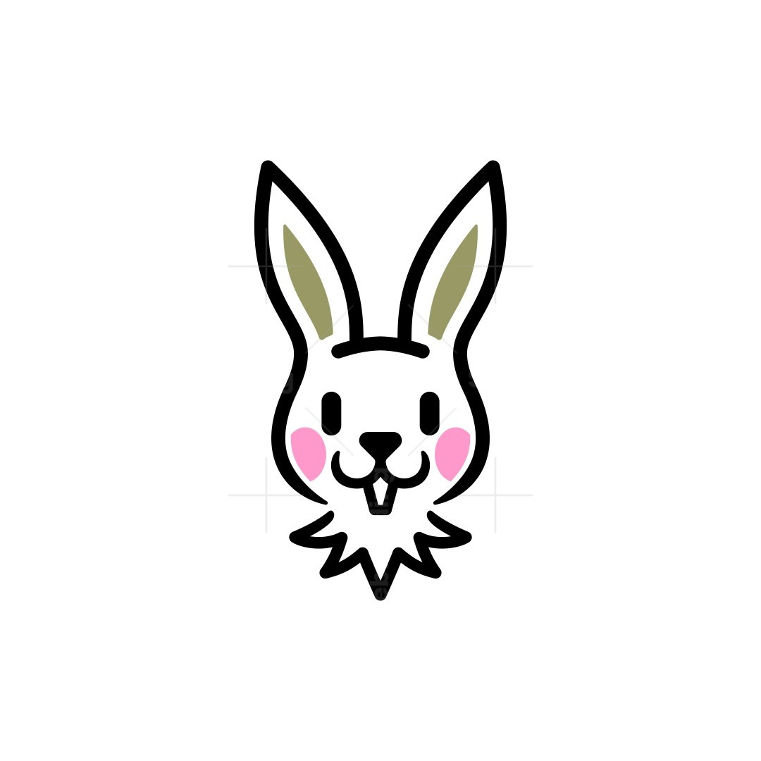 Cute Bunny Logo Cute Rabbit Or Bunny Vector For Icon Templates Or
