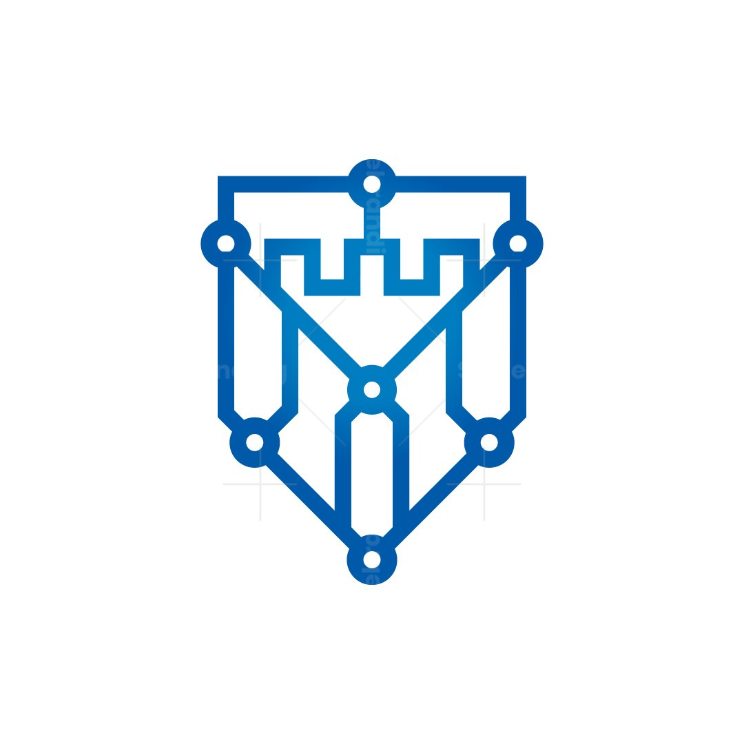 Cyber Fort Logo Cyber Castle Logo | Scalebranding