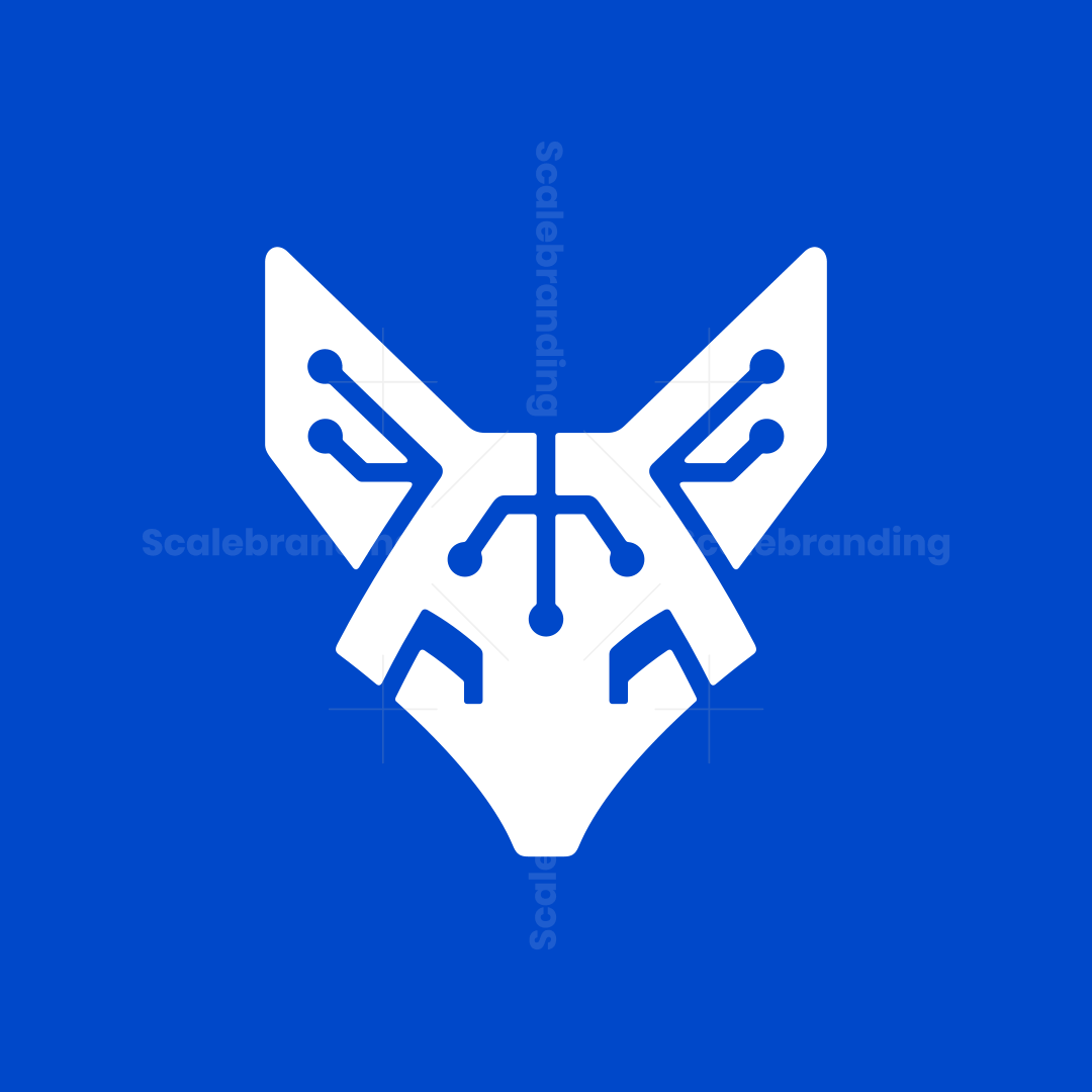 Modern Kitsune Cyber Fox Technology logo | Scalebranding