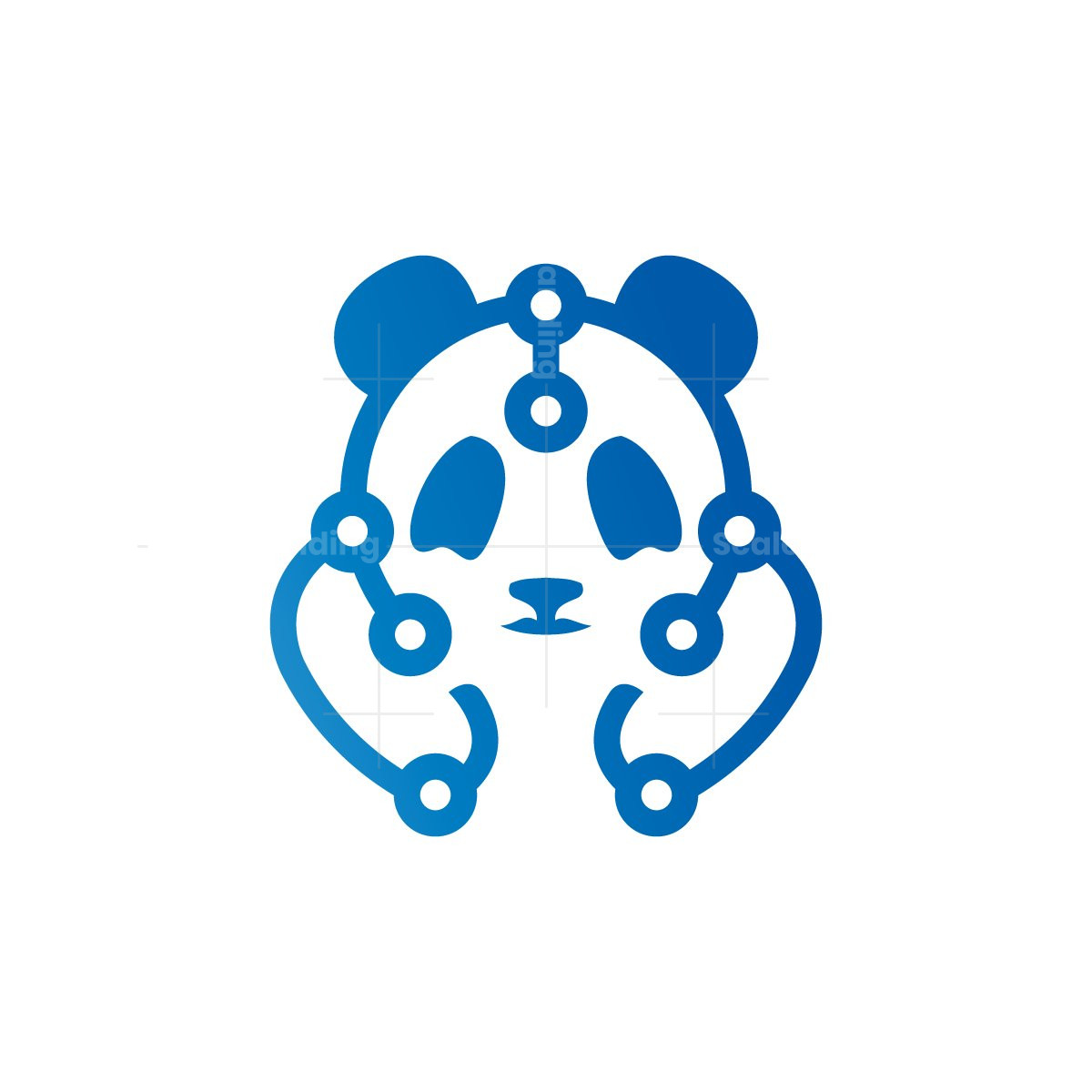 Cyber Technology Panda Logo | Scalebranding