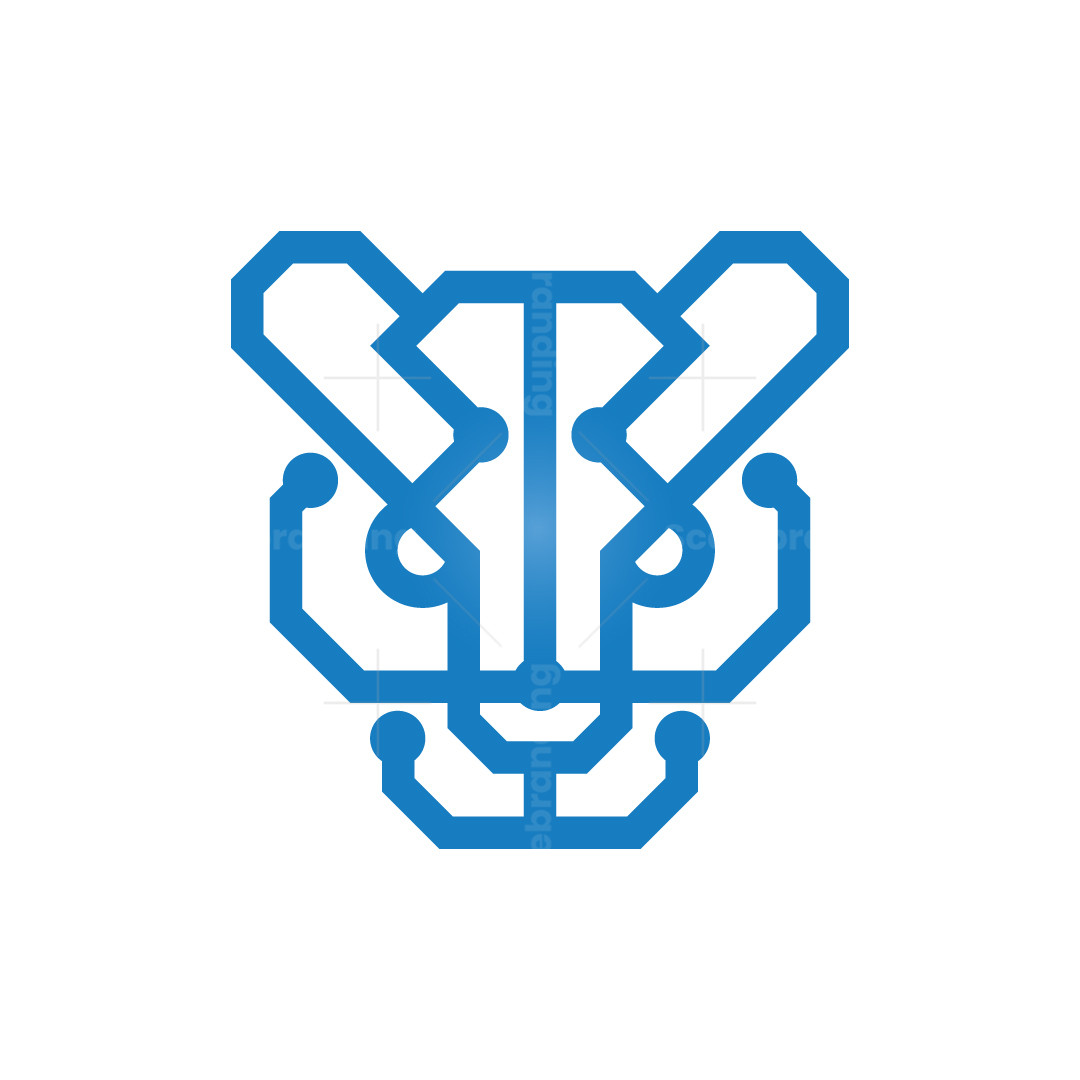 Cyber Technology Tiger Logo Tiger Head Logo | Scalebranding