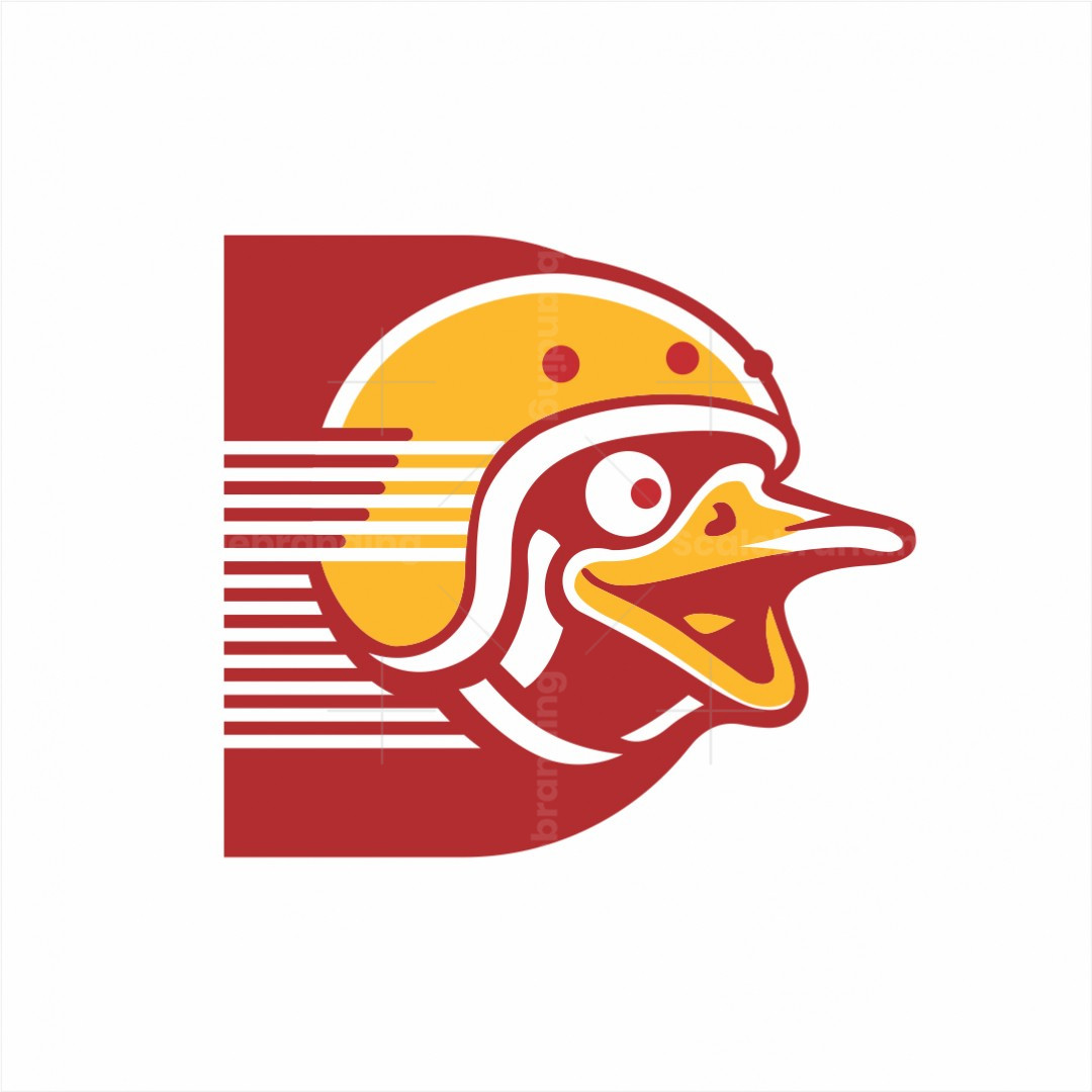 D Duck Helmet Logo | Scalebranding
