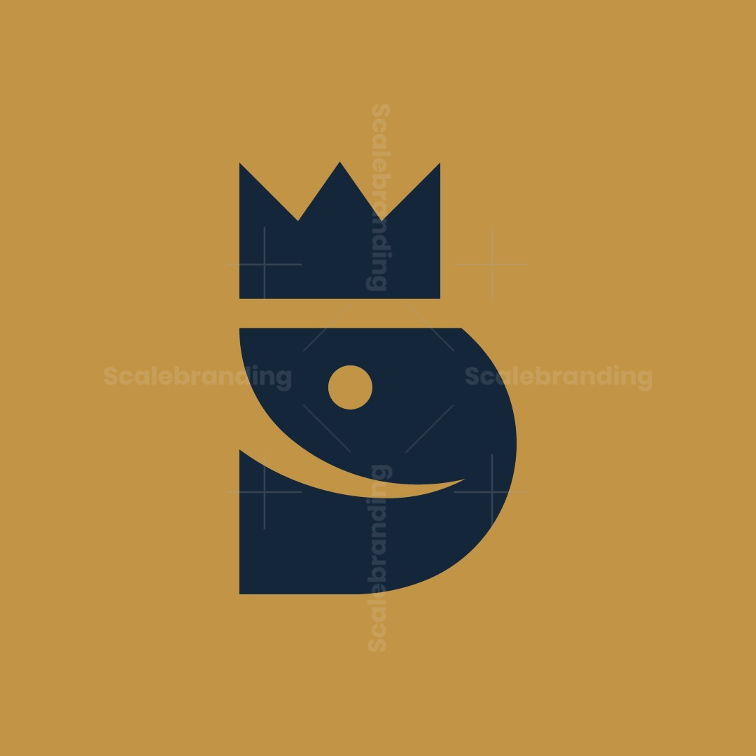 D Fish Crown Logo | Scalebranding