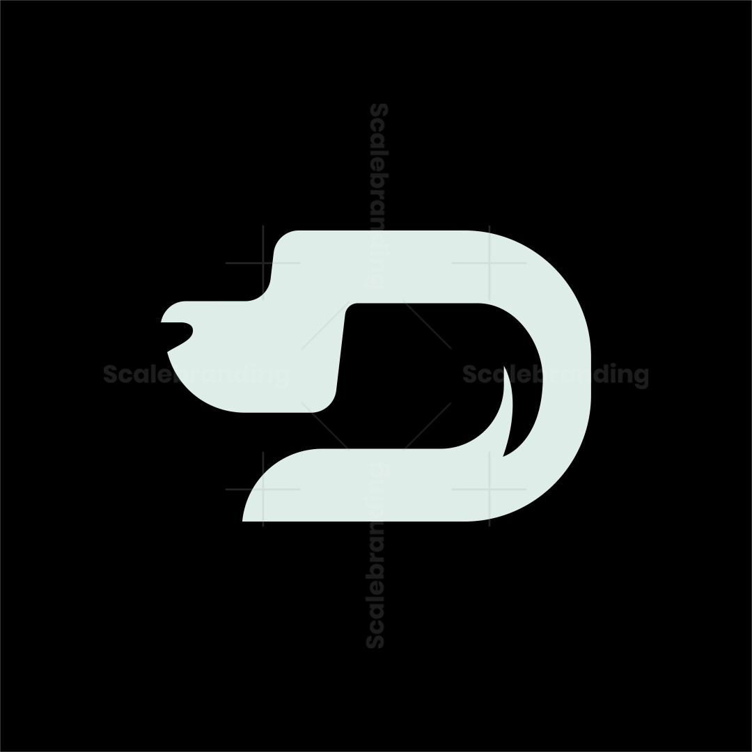 D Letter Dog Logo | Scalebranding