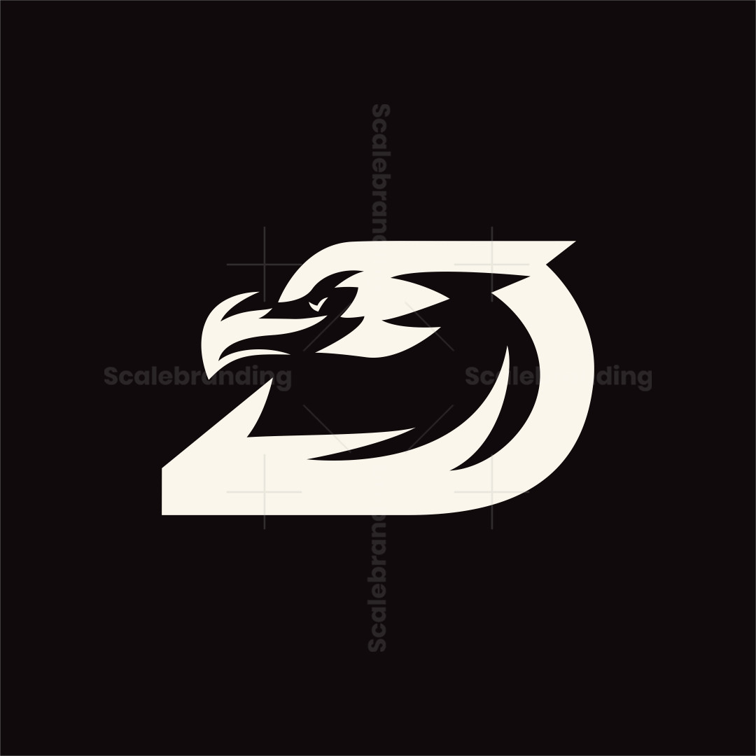 D Letter Eagle Logo | Scalebranding