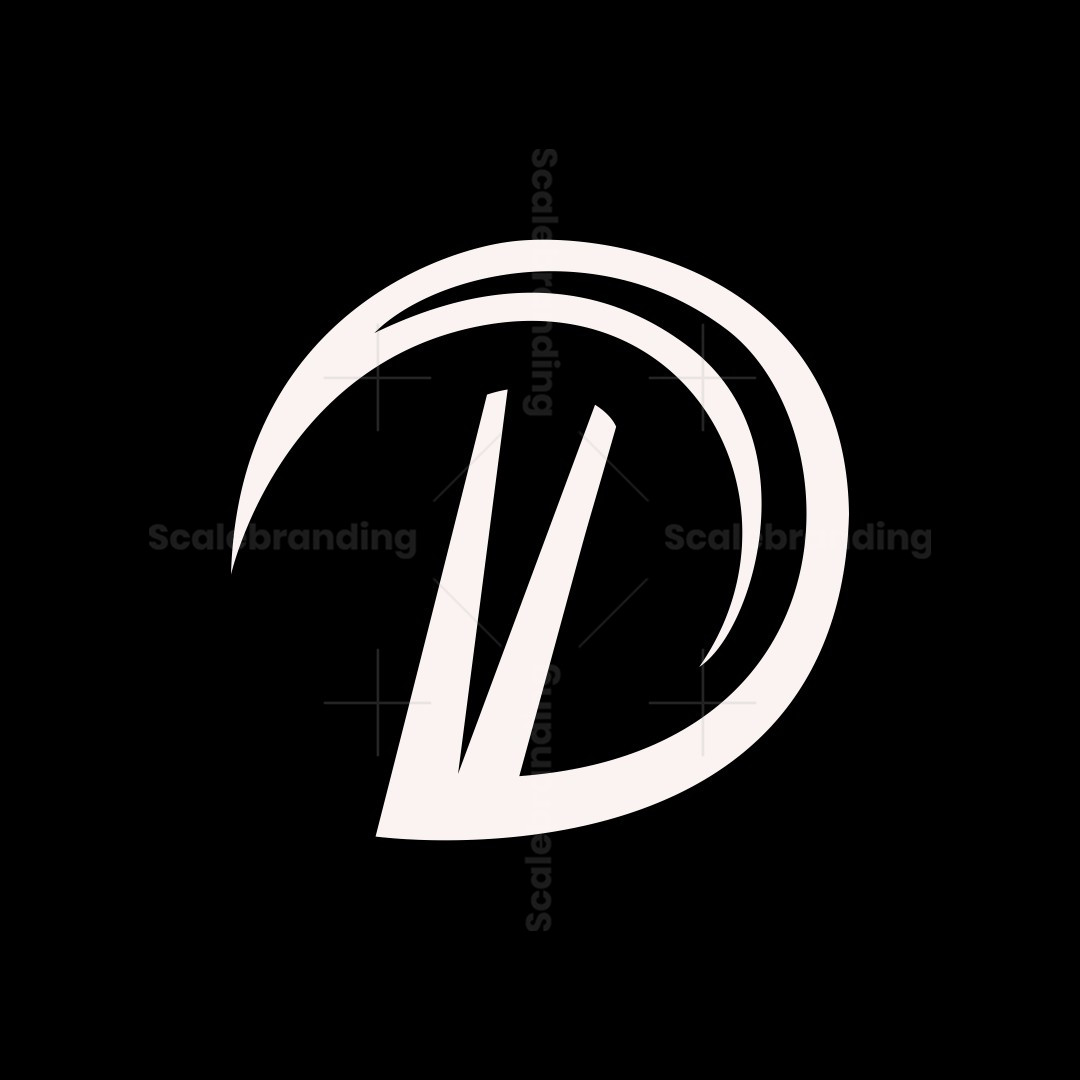 Initial D Logo Digital Letter D Logo Design