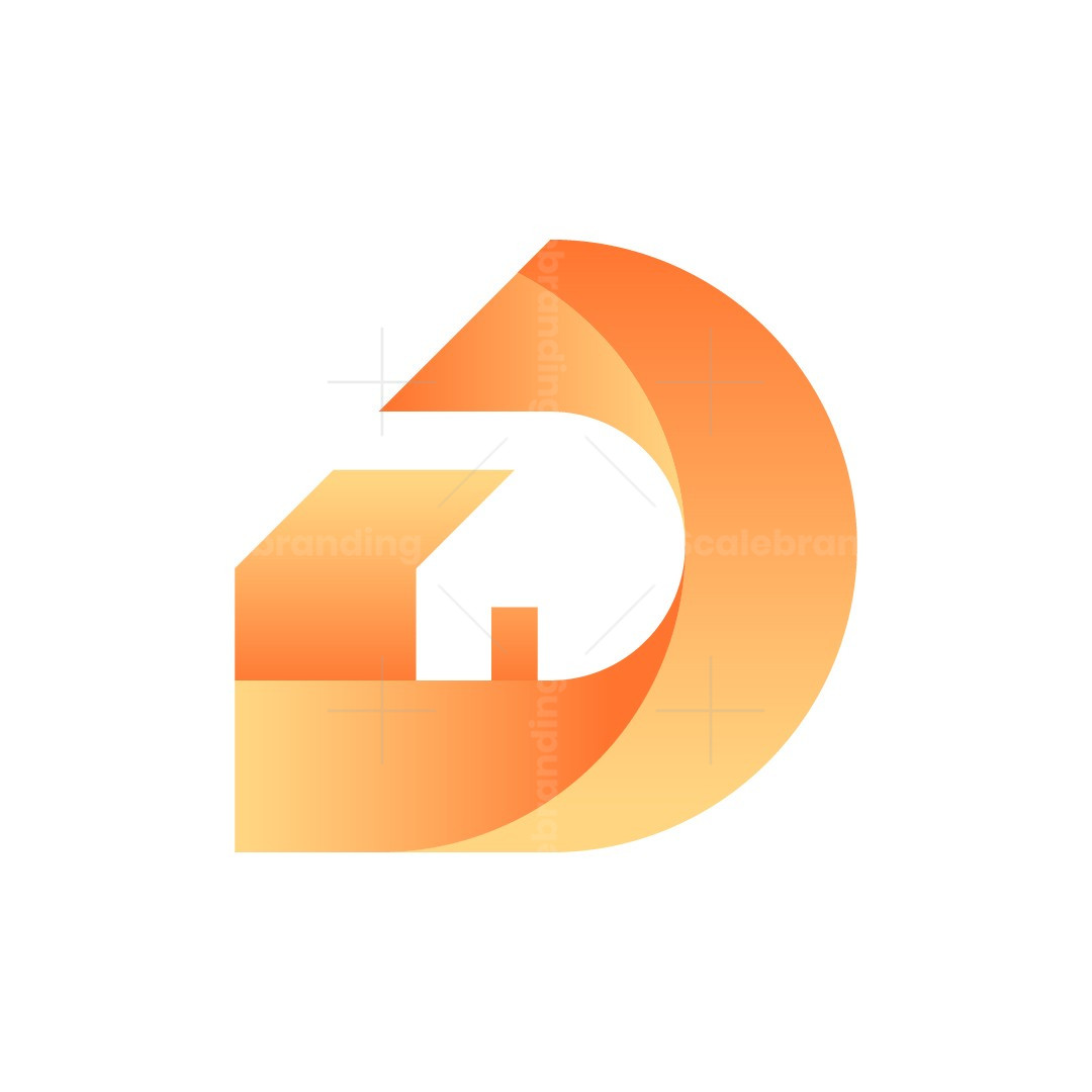 D letter Real Estate Logo | Scalebranding