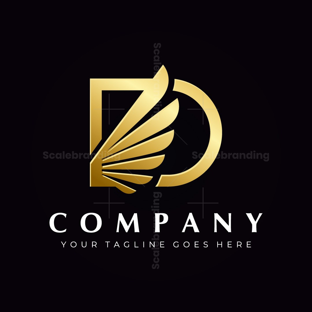 D Letter Wings Logo | Scalebranding