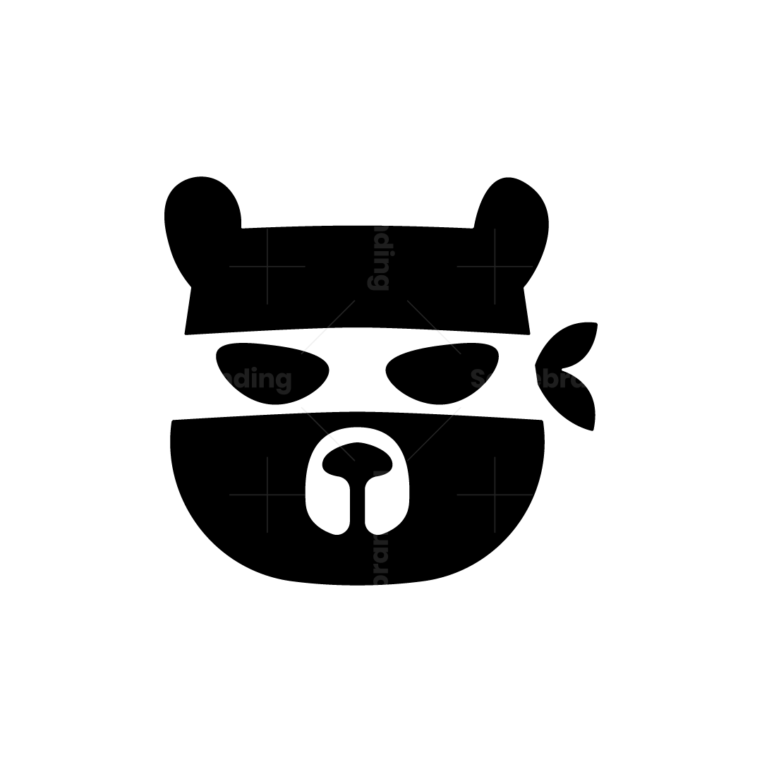 Ninja Bear Eye Mask Logo | Scalebranding