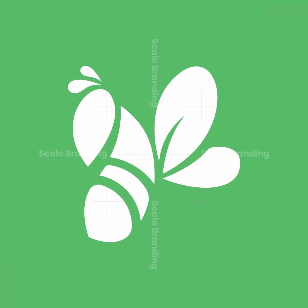 Bee Green Logo The Eco Green Bee Logo | Scalebranding