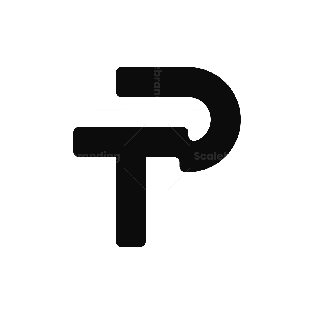 Letters TP or PT Monogram Logo | Scalebranding
