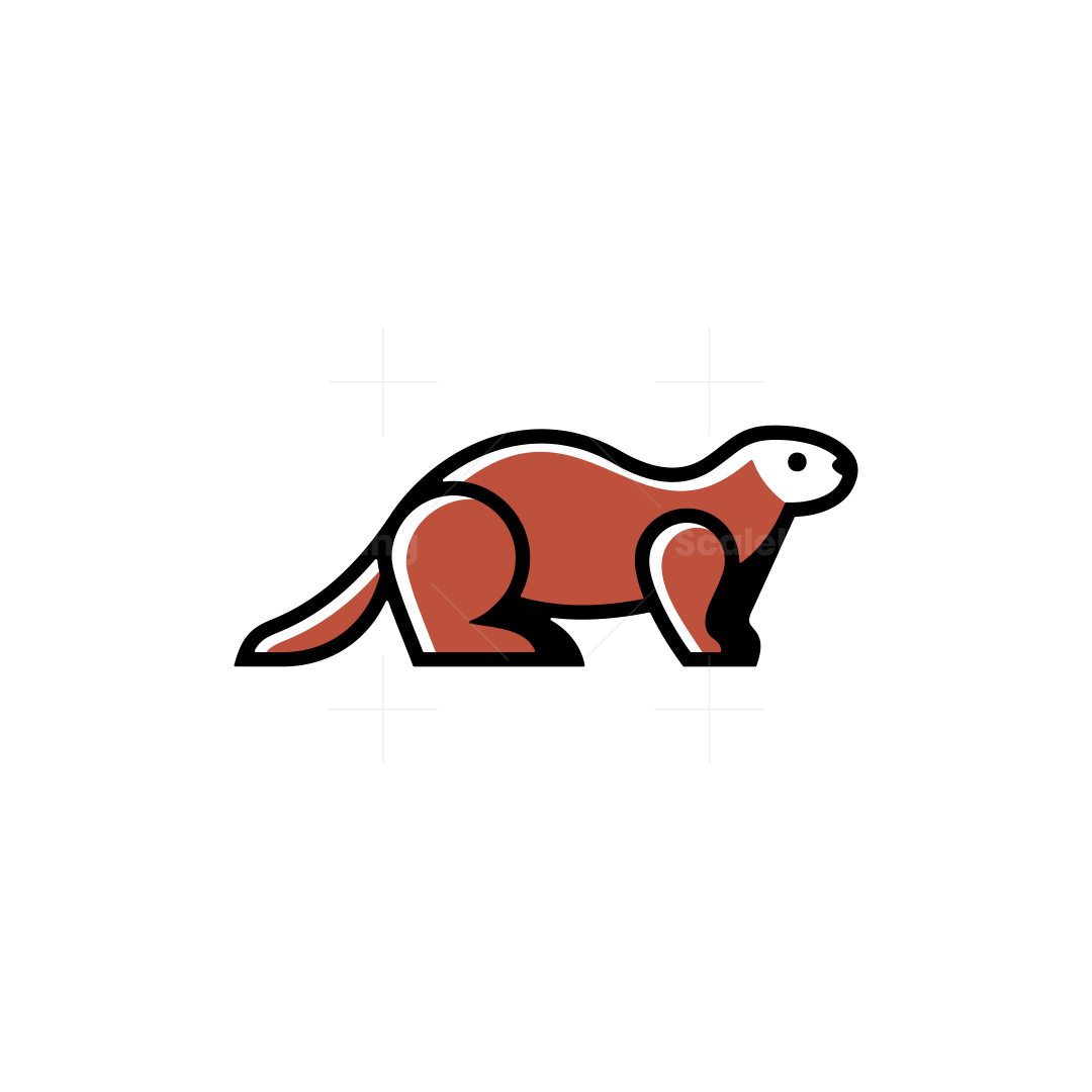 Minimalist Sea Otter Logo Design | Scalebranding