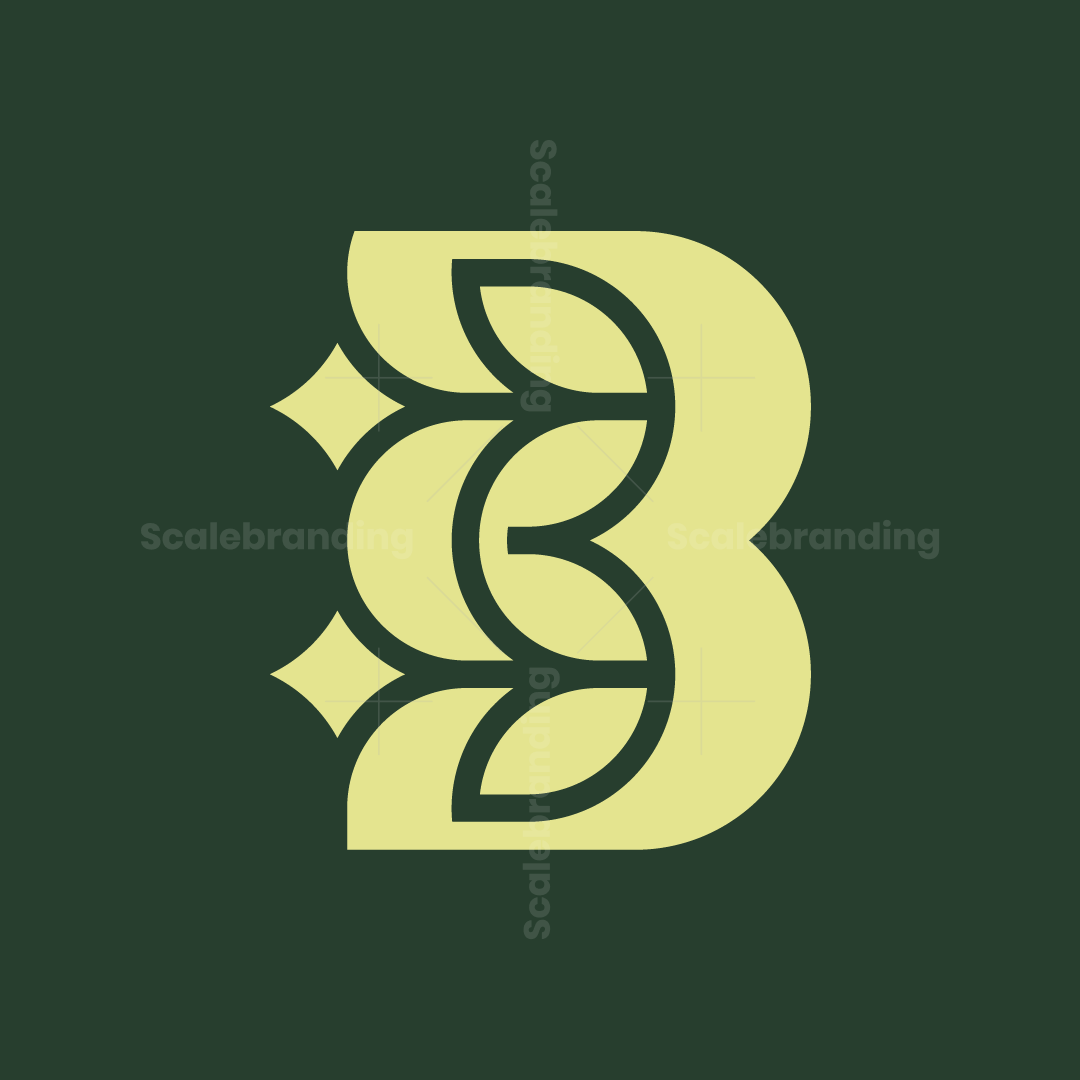 Beautiful Flower B Letter Mark Logo | Scalebranding