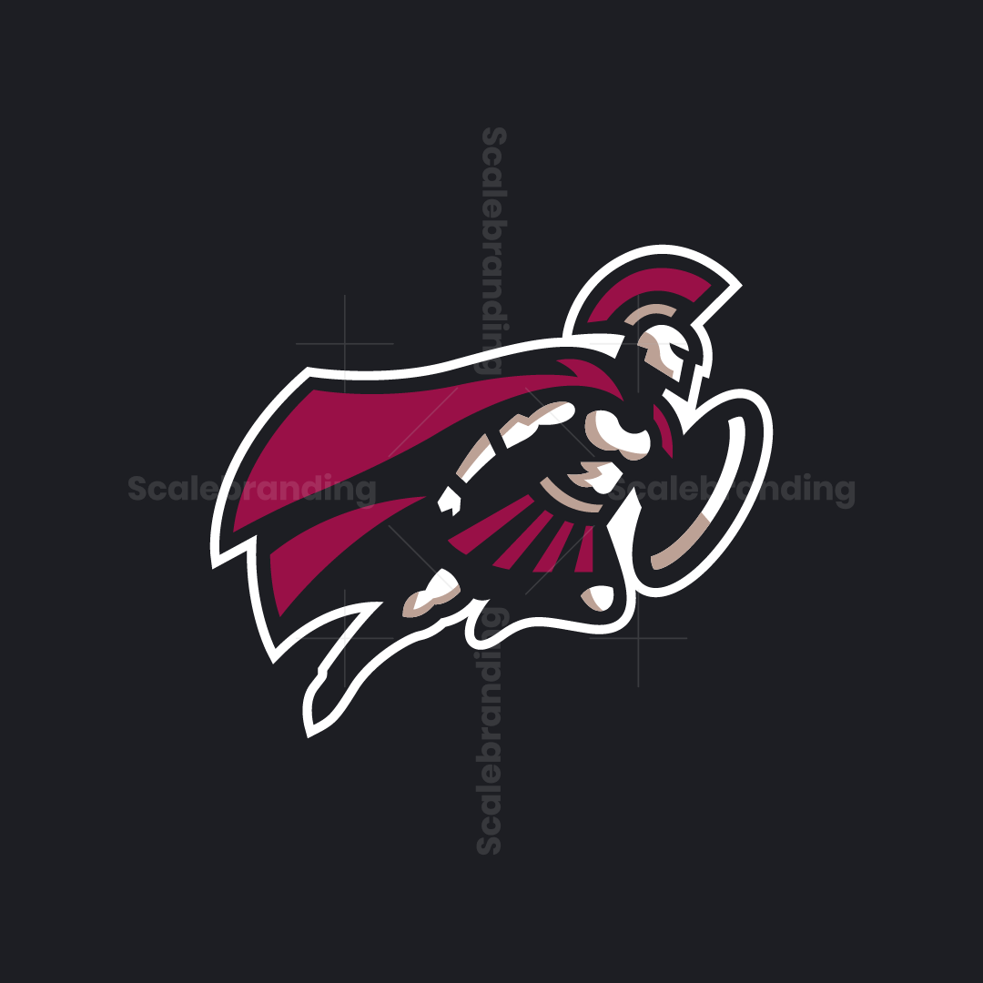 Super Spartan Knight Flying Logo | Scalebranding