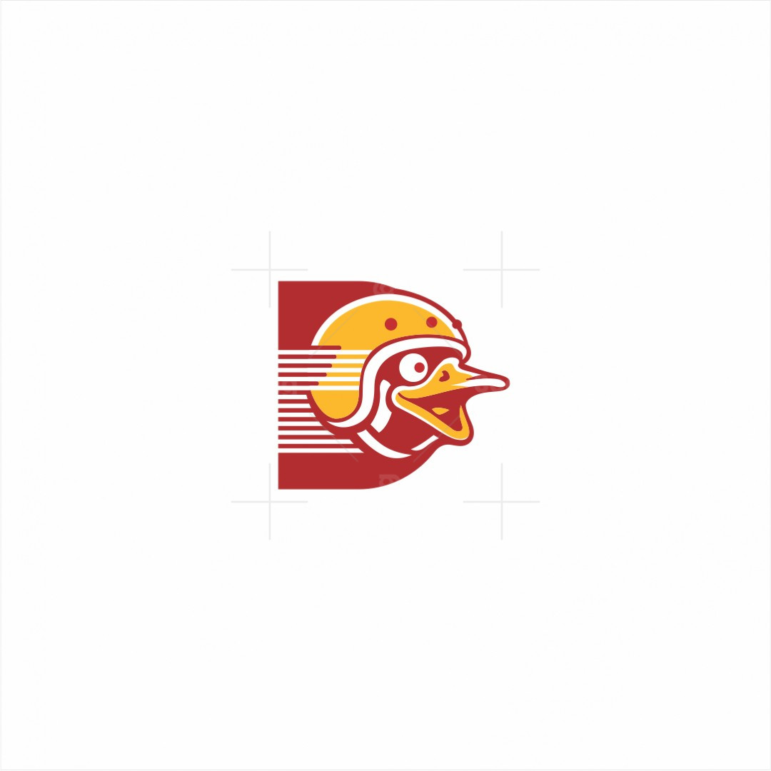 D Duck Helmet Logo | Scalebranding