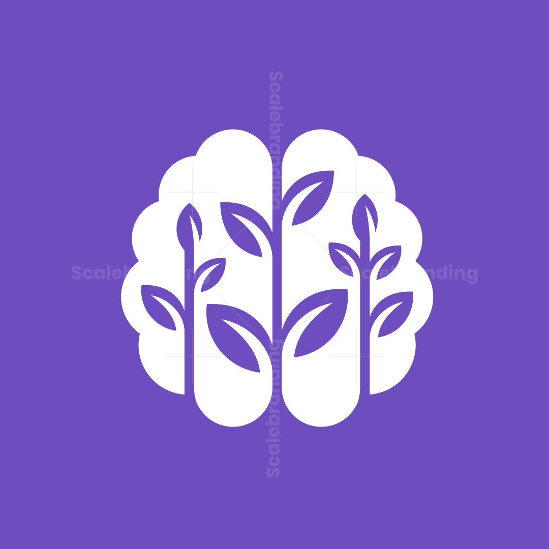 Brain garden natural thinking psychology logo | Scalebranding