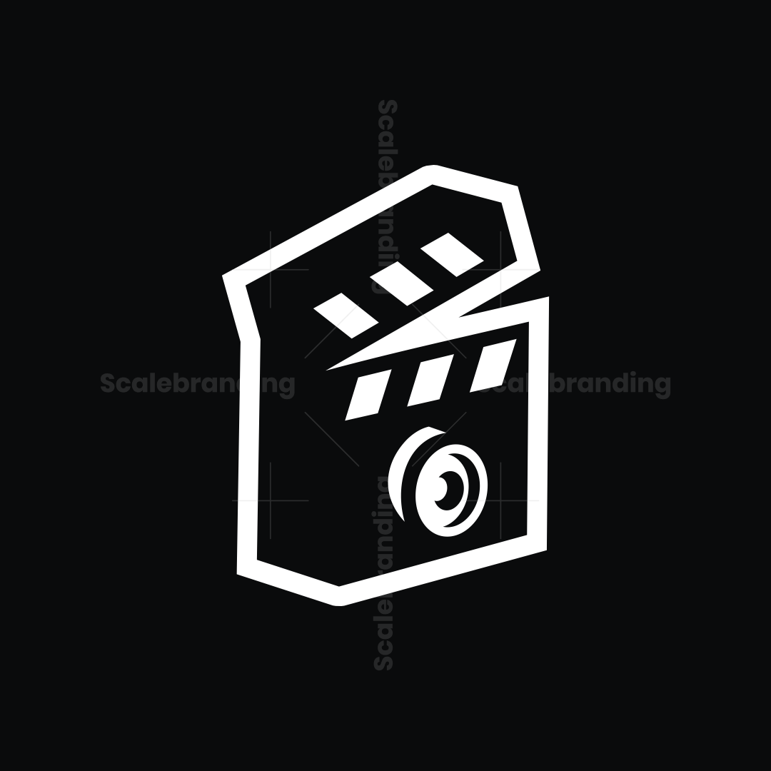 Clapper Board Camera Logo Combination | Scalebranding