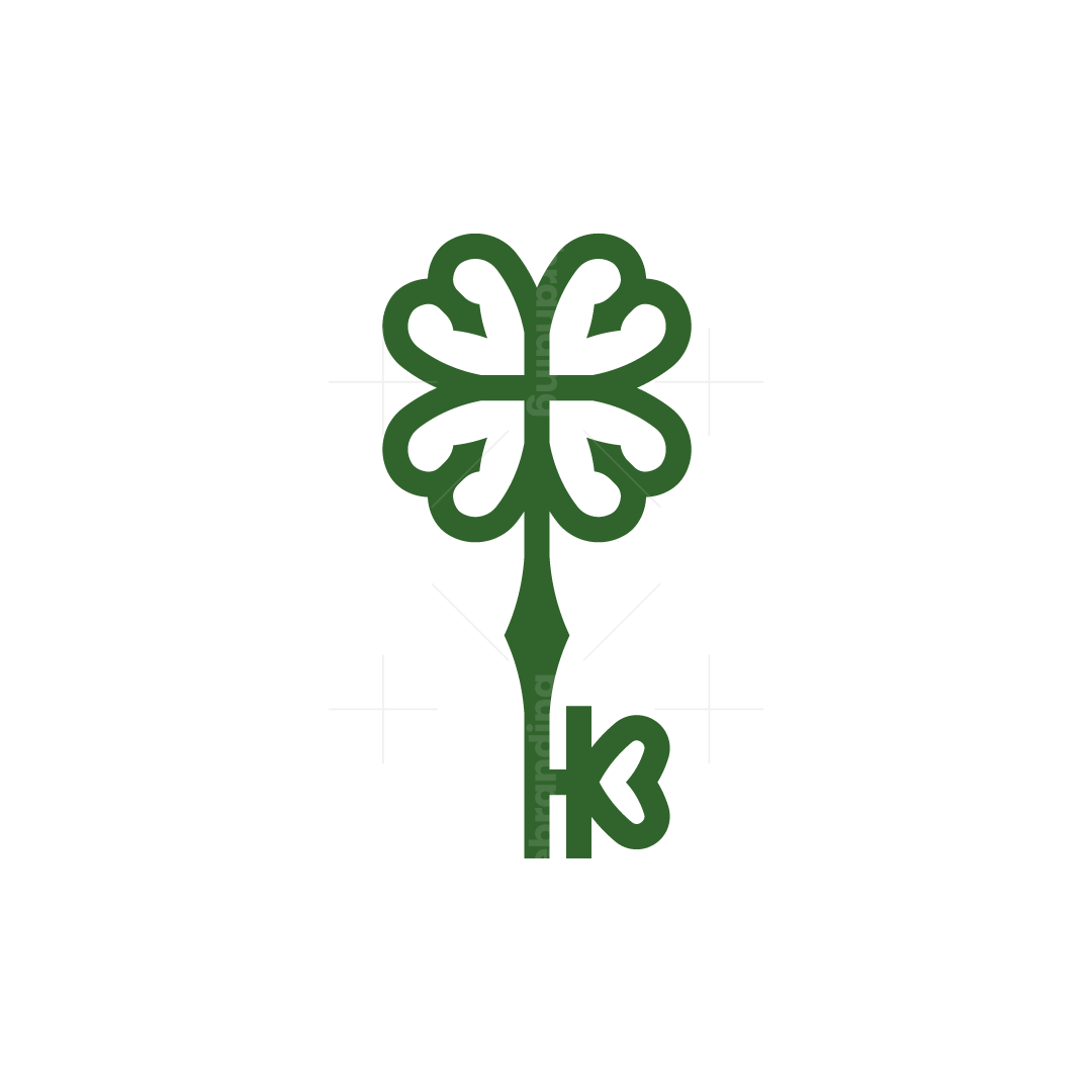 Key Green Clover Leaf Logo | Scalebranding