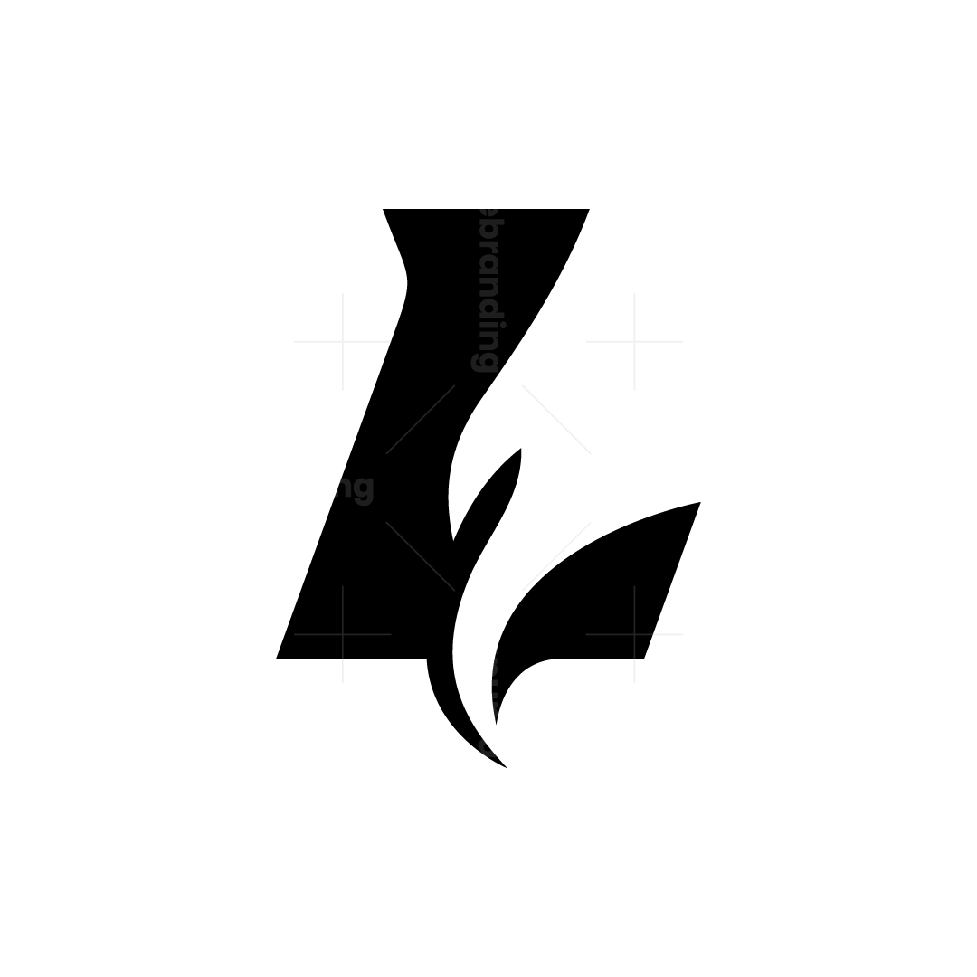 L letter logo with elegant eagle hea | Scalebranding