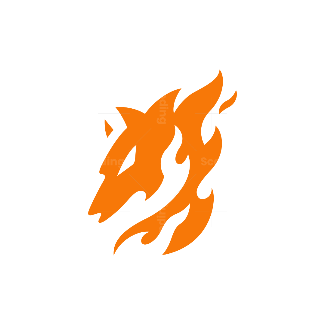 Creative Fierce Fire Wolf Logo | Scalebranding