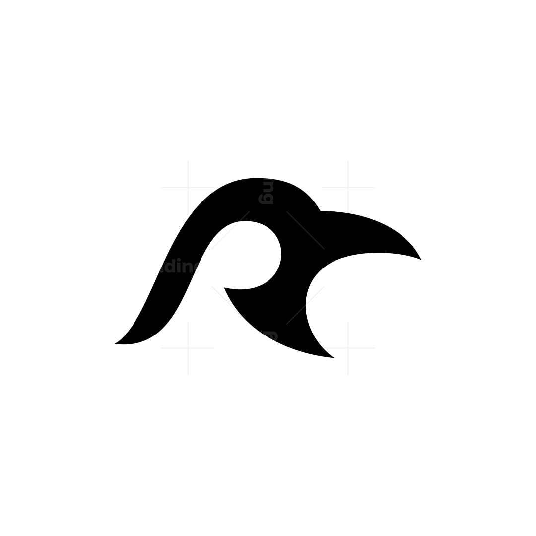 Letter R Raven Head Logo | Scalebranding