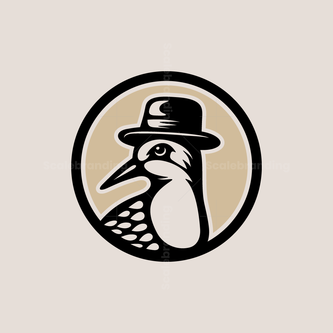 Classy bird vintage cartoon logo | Scalebranding