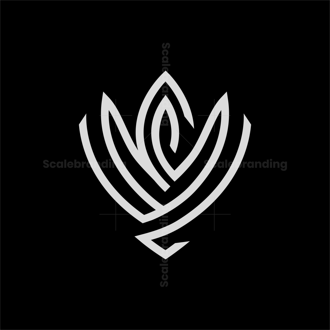 Modern Lotus Flower Logo | Scalebranding