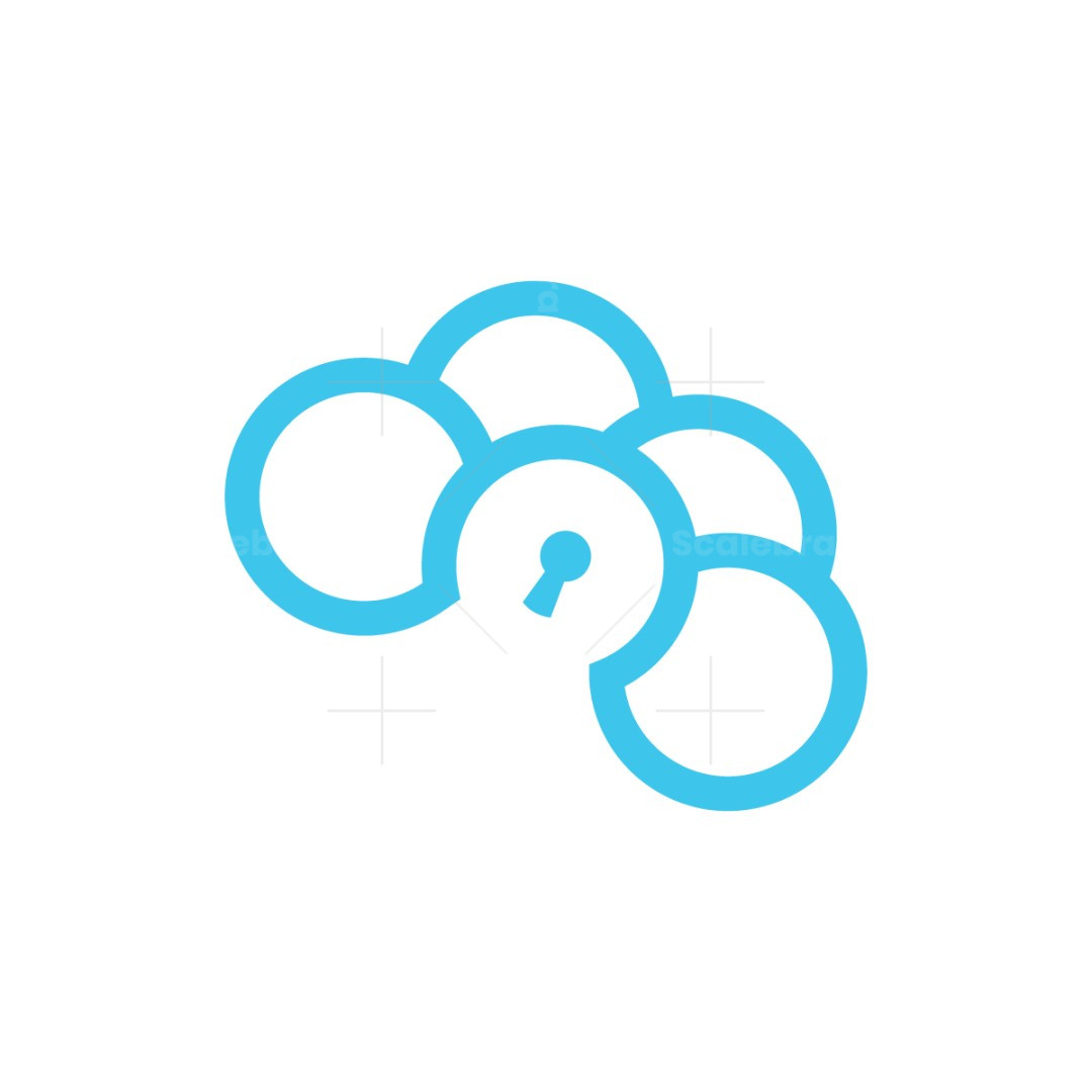 Lock Brain Logo Keyhole Brain Logo | Scalebranding