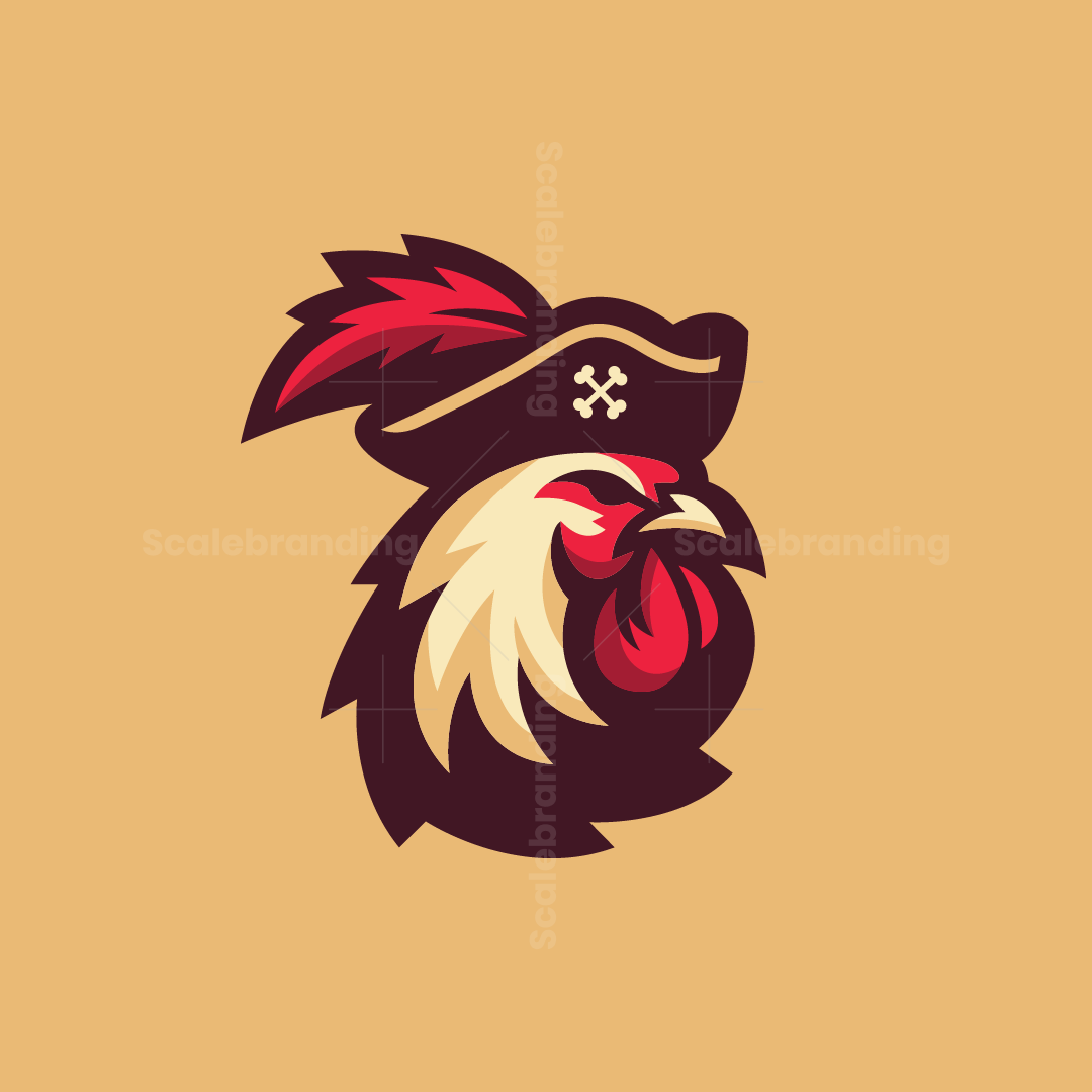 Chicken Pirate Restaurant Mascot Logo | Scalebranding