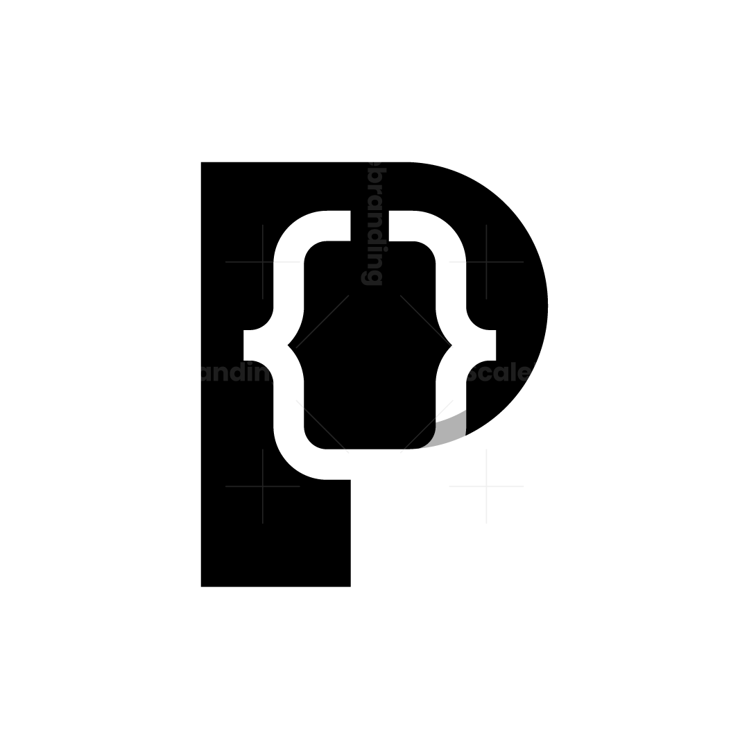 Modern Letter P Code Logo | Scalebranding