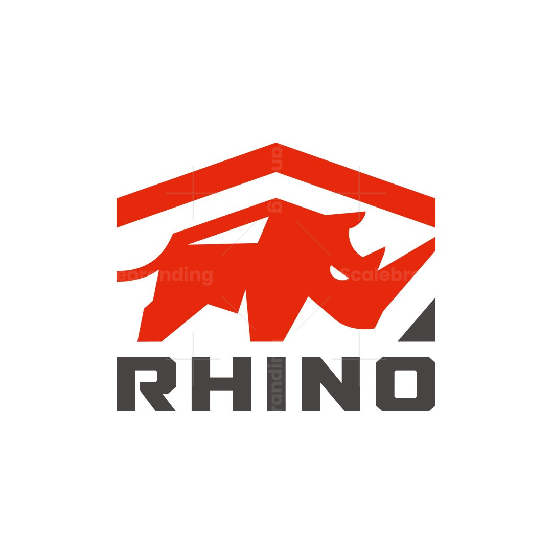 Rhino Home Video Logo Head Rhino Logo Stock Vector (Royalty Free)