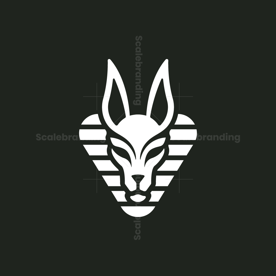 triangle shape face anubis logo | Scalebranding