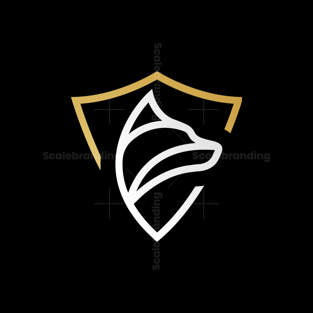Security Wolf Logo Design Wolfpack Logo Shield Wolf Logo | Scalebranding