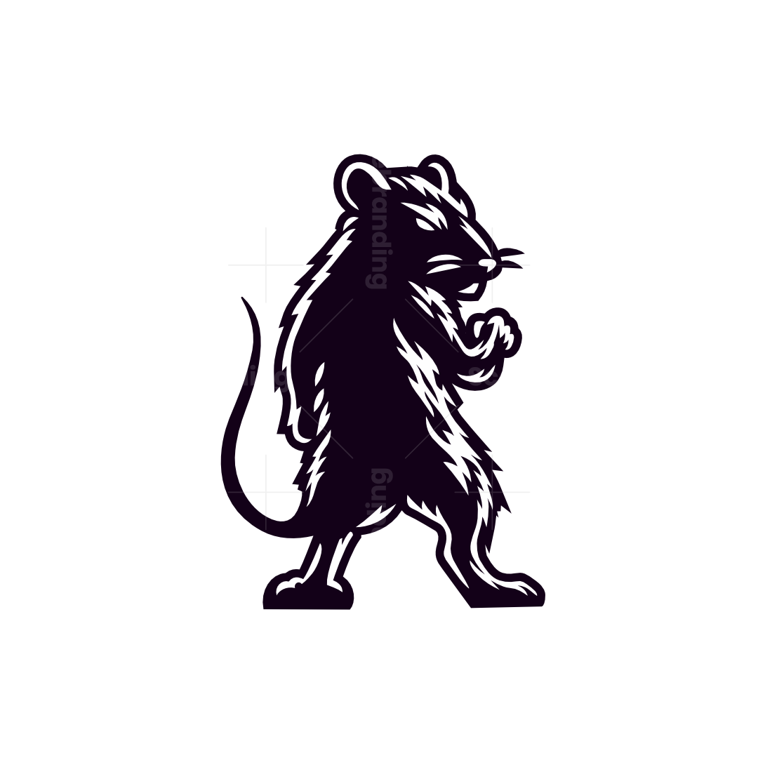 Danger Rat animal mascot logo | Scalebranding
