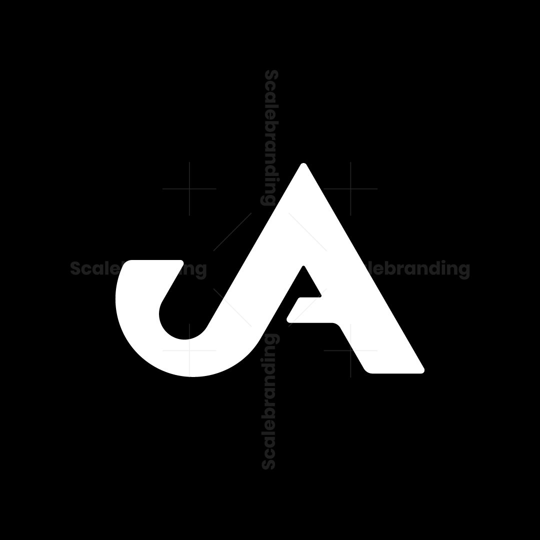 Letters JA or AJ Monogram Logo | Scalebranding