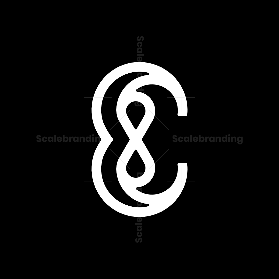 Letter E Infinity Symbol Line Logo | Scalebranding