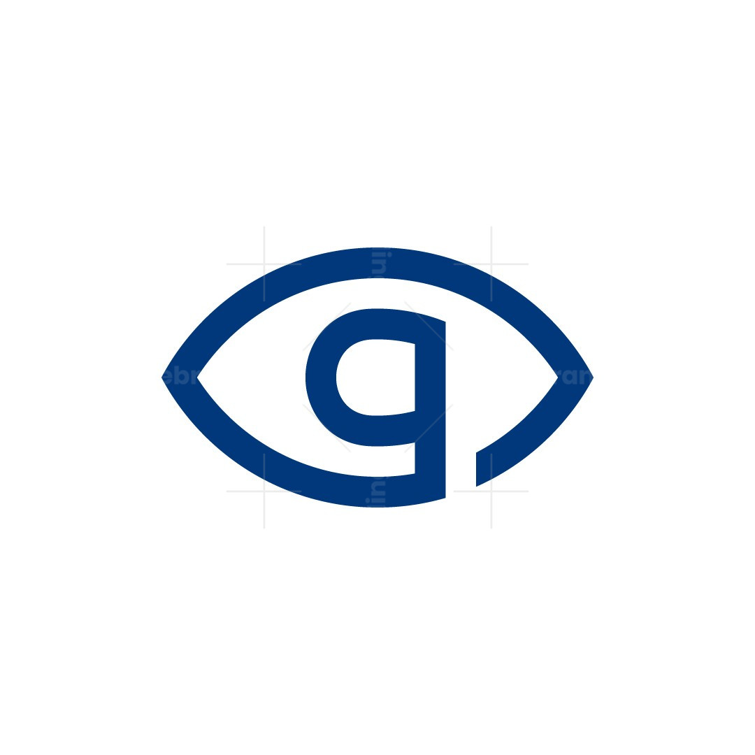 Letter P, D, Q or B Eye Logo | Scalebranding