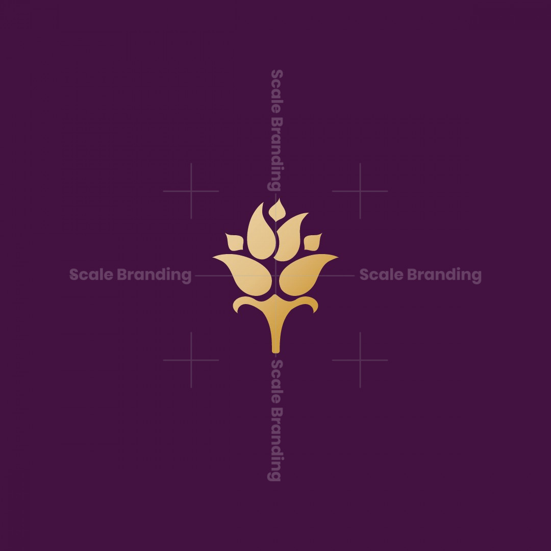 Violet Rose Symbol Logo | Scalebranding