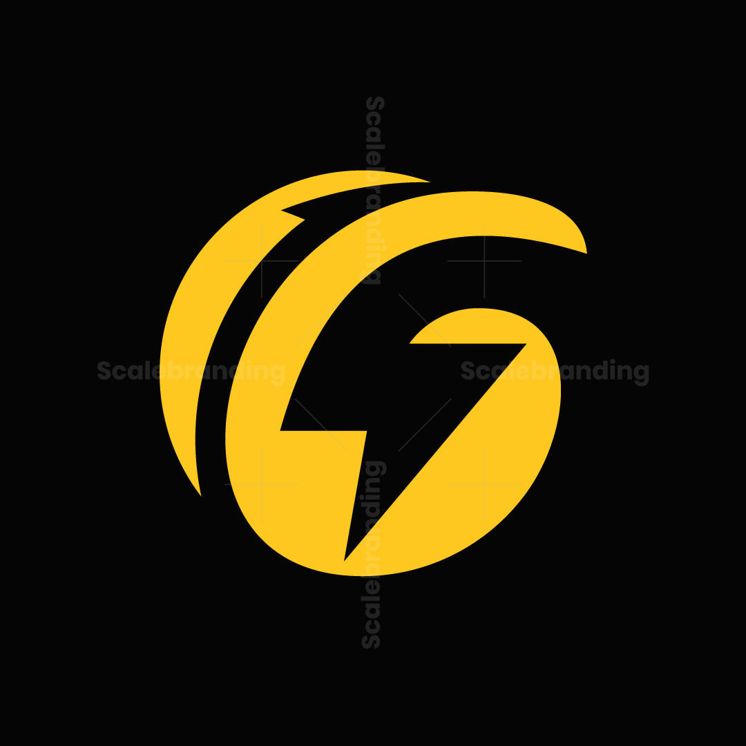 Dynamic Eagle Lightning Mark Logo | Scalebranding