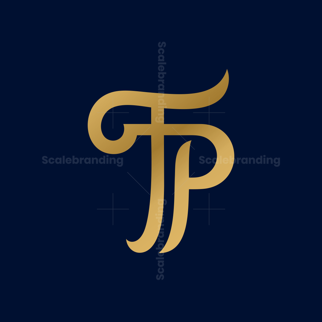 TP Letter Script Elegant Logo | Scalebranding