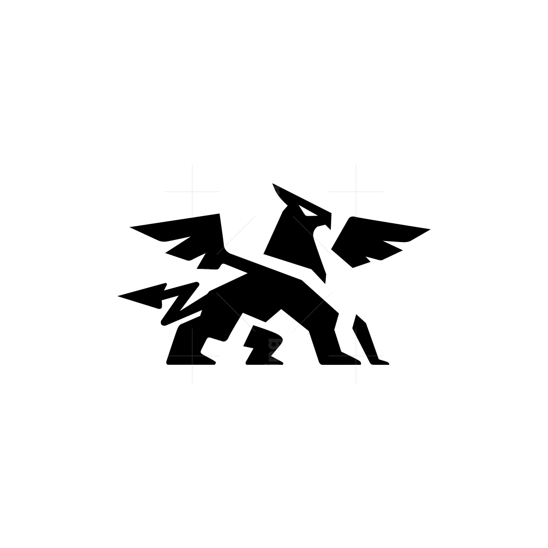 Gryphon Logo Modern Griffin Logo | Scalebranding