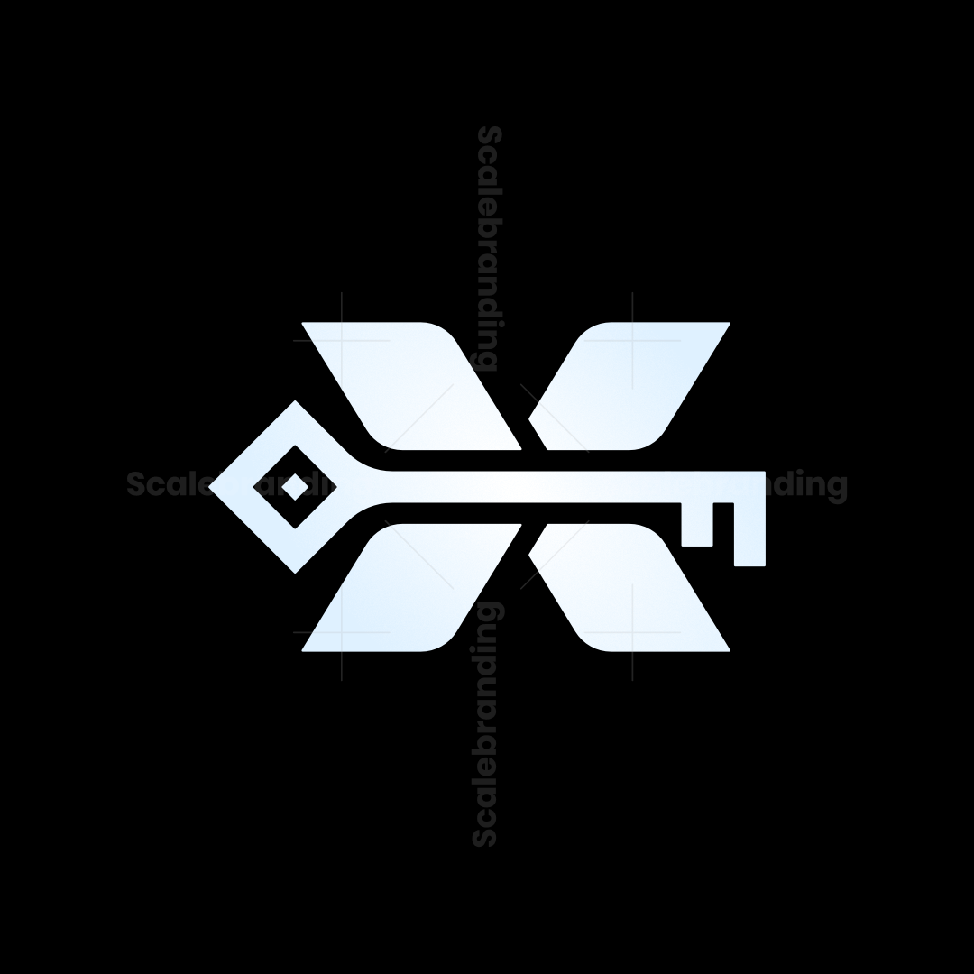 Modern luxury X key logo | Scalebranding