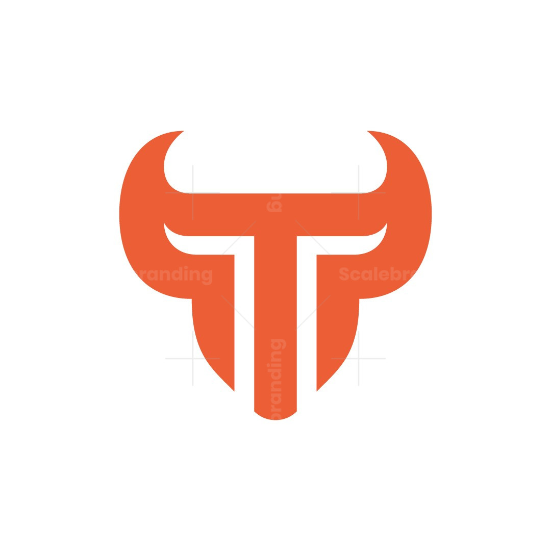 Elegant T Bull Logo | Scalebranding