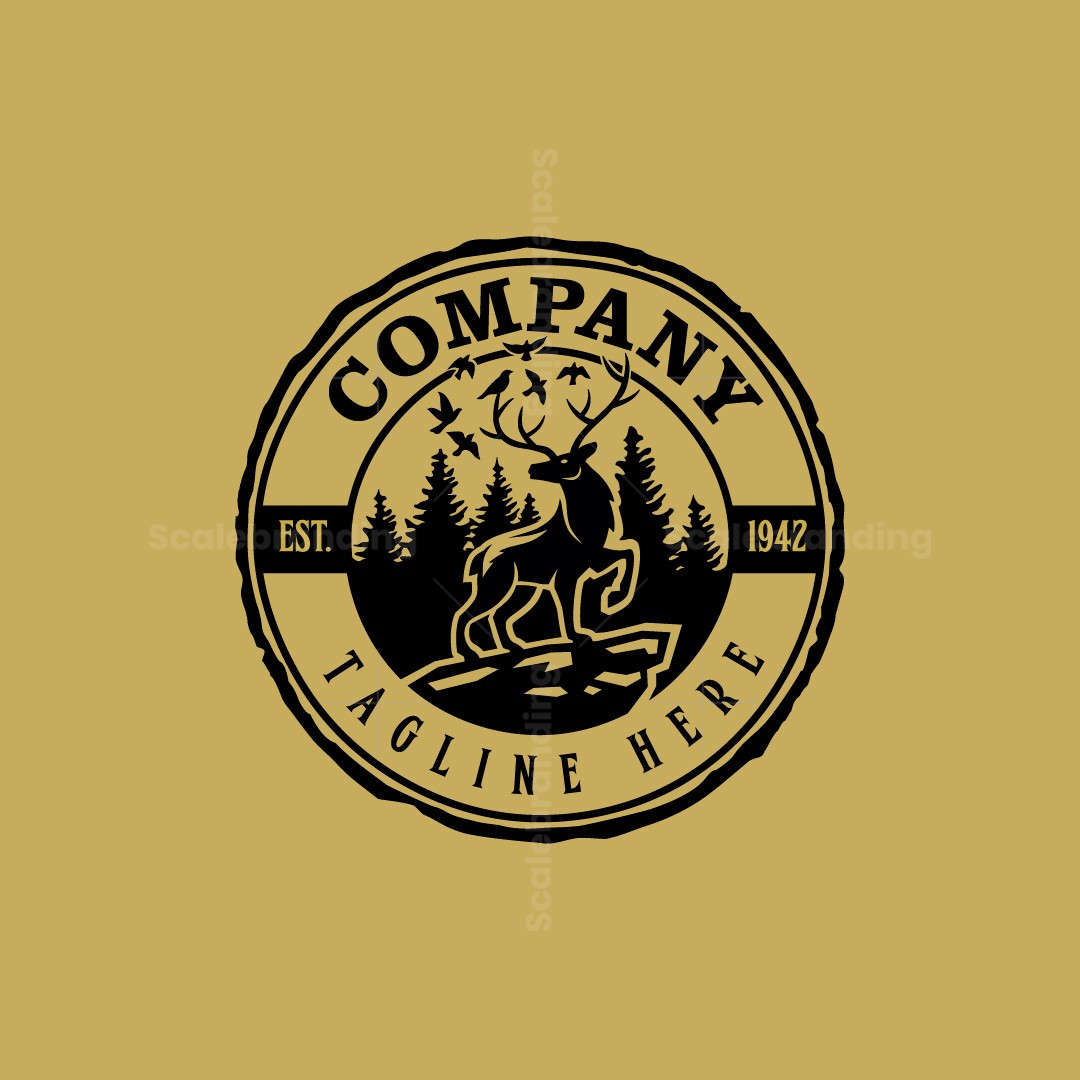 Deer Birds Valley Logo | Scalebranding