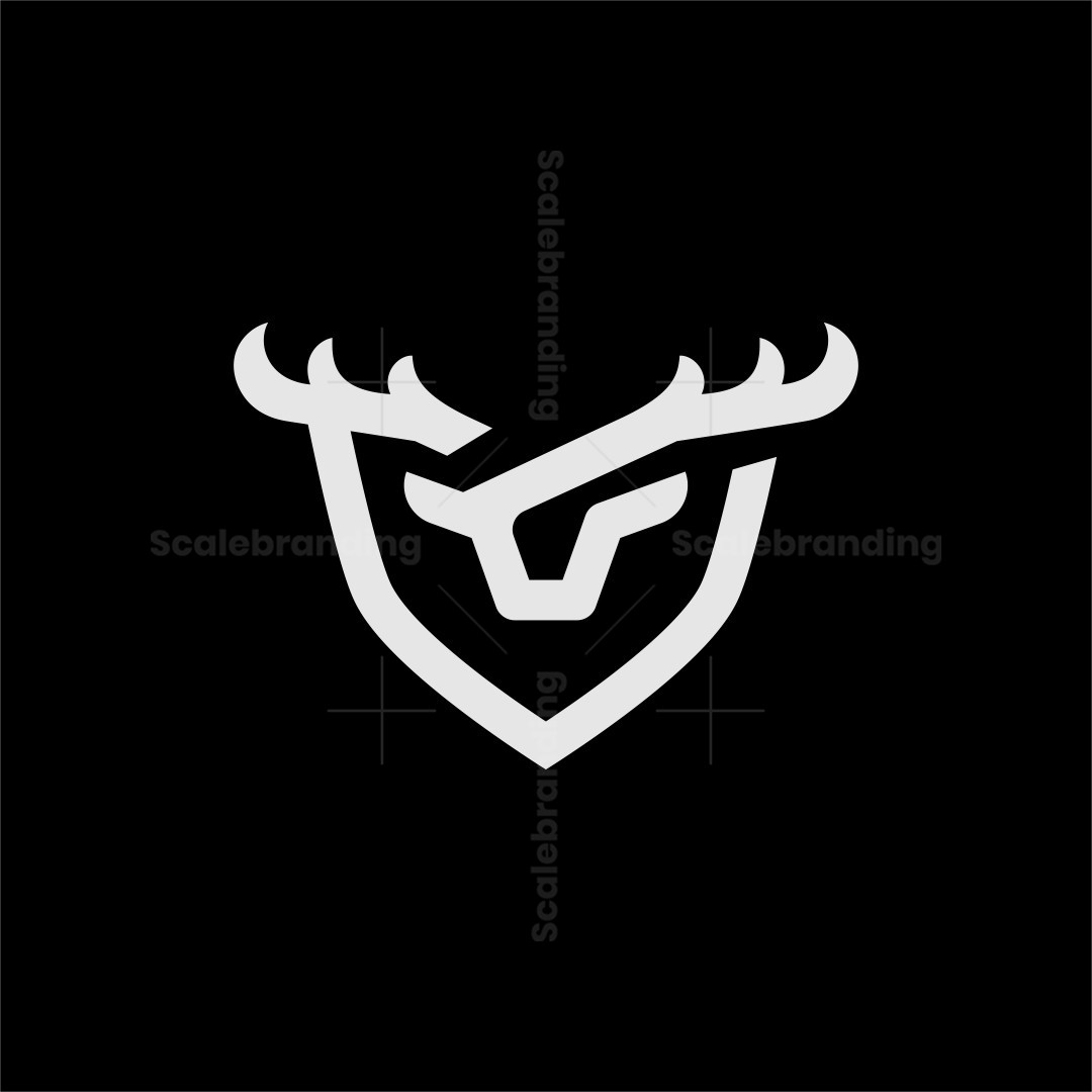 Deer Logo Modern Deer Shield Logo | Scalebranding