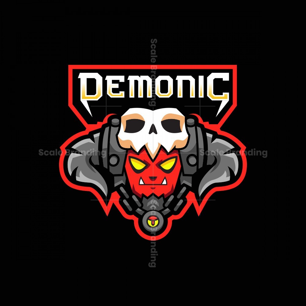Demonic BO Mascot Logo | Scalebranding