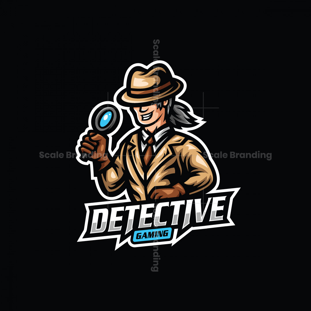 Detective Gaming Mascot Logo | Scalebranding