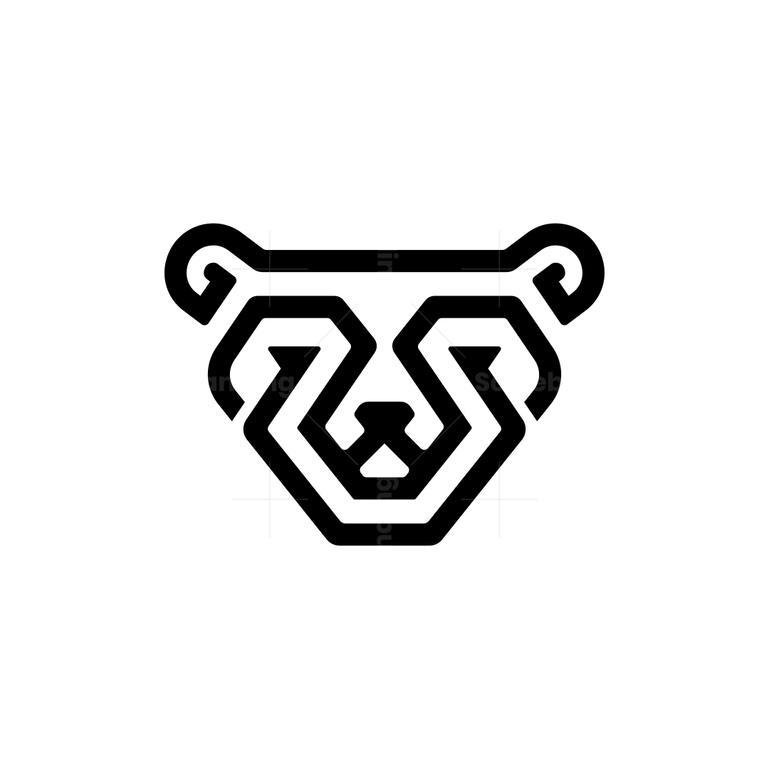 Iconic Modern Bear Head Logo | Scalebranding